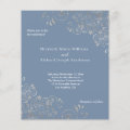 Budget Periwinkle Swirls Wedding Invitation | Zazzle