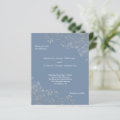 Budget Periwinkle Swirls Wedding Invitation | Zazzle