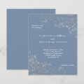 Budget Periwinkle Swirls Wedding Invitation | Zazzle