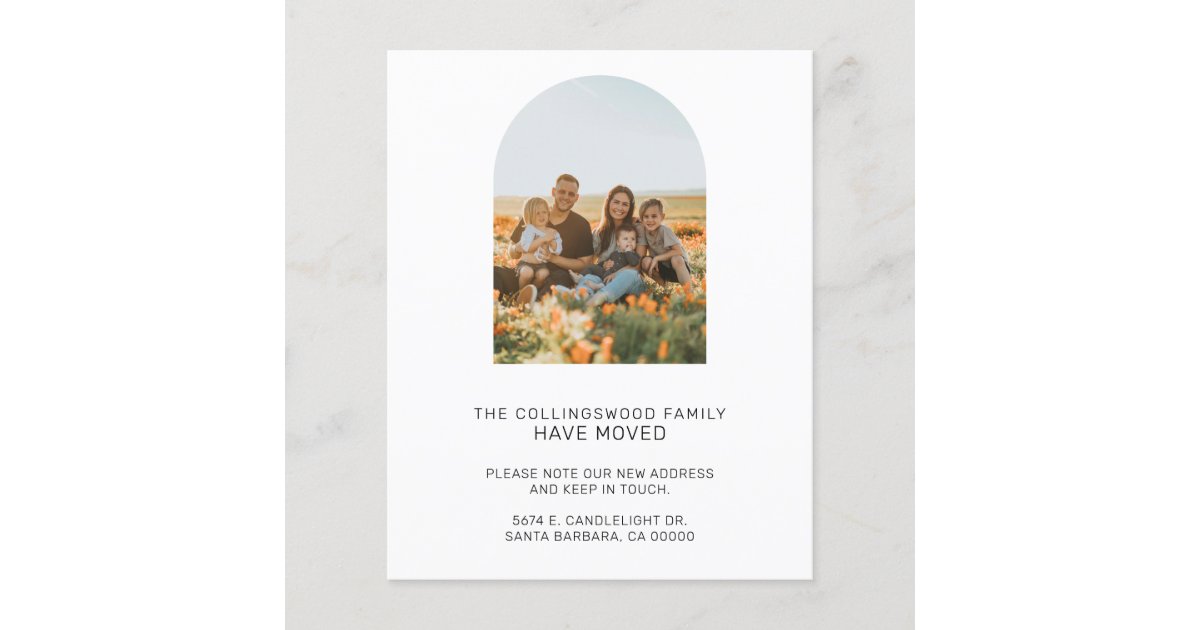 Budget Photo Arch We've Moved Paper Sheet | Zazzle
