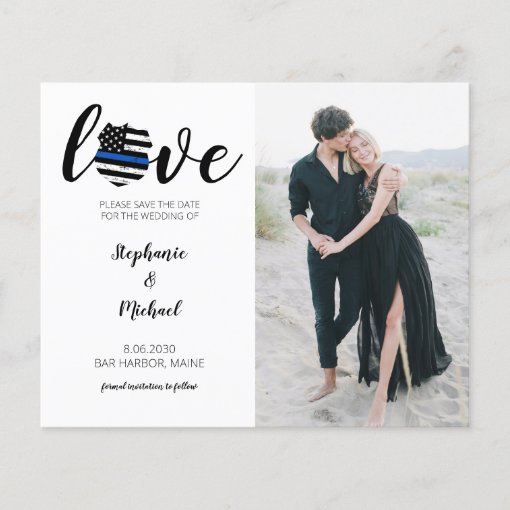 Budget Photo Police Law Enforcement Wedding | Zazzle