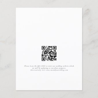 Budget Photo QR Code Script Wedding Save The Date | Zazzle