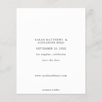 Budget Photo- Vertical Save the Date | Zazzle