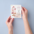 Budget Pink Cake Bridal Shower Flyer w Pink | Zazzle