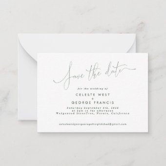 budget pink elegant wedding save the date note card | Zazzle