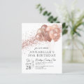 Budget Pink Rose Gold Glitter Balloon Birthday | Zazzle