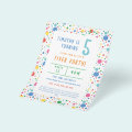 Budget Pokadot Fiver Party Birthday Invitation Flyer | Zazzle