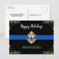 Budget Police Department Christmas Law Enforcement Postcard | Zazzle