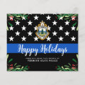 Budget Police Department Christmas Logo Cards | Zazzle