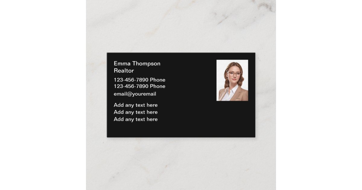 Budget Professional Photo Template Business Cards | Zazzle