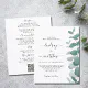 Budget QR Code All In One Wedding Invitation | Zazzle