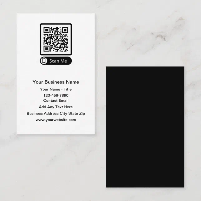 Budget QR Code Business Cards | Zazzle