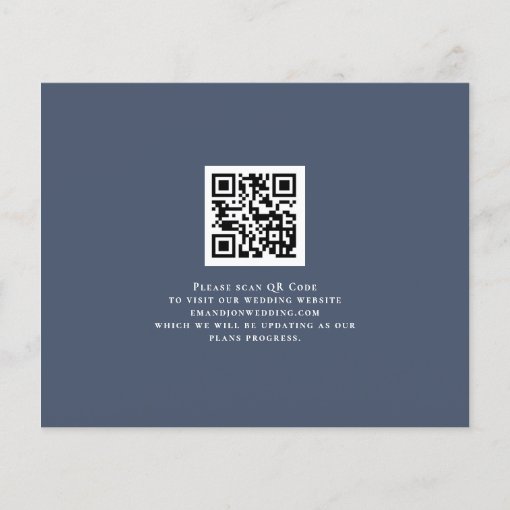 Budget QR Code Decided on Forever Navy Save Date | Zazzle