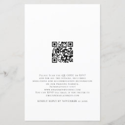Budget QR Code Photo Wedding Invitation | Zazzle