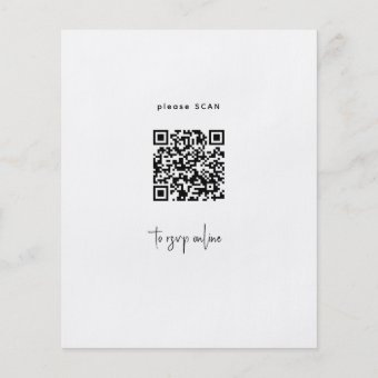 Budget QR CODE photo wedding Invitation Flyer | Zazzle