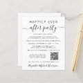 Budget QR Code Wedding After Party Invitation | Zazzle