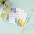 Budget Rainbow Beautiful LGBTQ Wedding Invitation Flyer | Zazzle