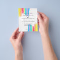 Budget Rainbow Beautiful LGBTQ Wedding Invitation Flyer | Zazzle