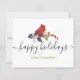 Budget Red Cardinal Happy Holidays Card | Zazzle