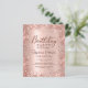 Budget Rose Gold Glitter 13th Birthday Invitation | Zazzle