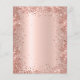 Budget Rose Gold Glitter 13th Birthday Invitation | Zazzle