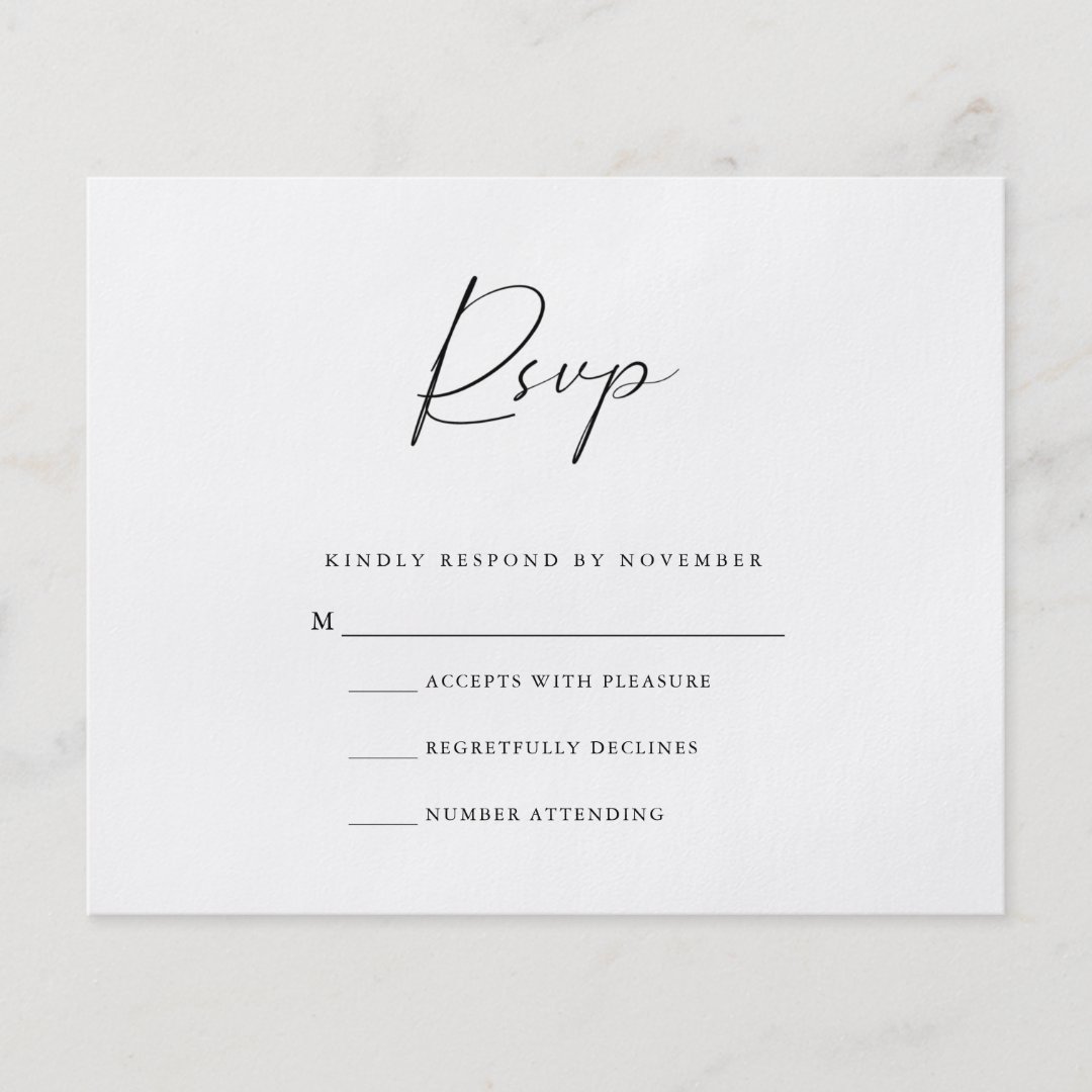 Budget RSVP Card Flyer | Zazzle