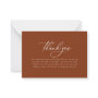 budget Rustic elegant wedding thank you rust stag Note Card | Zazzle