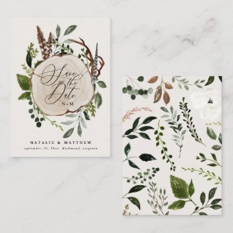 budget Rustic farmhouse fall wedding save the date Note Card | Zazzle