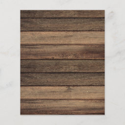 Budget Rustic Farmhouse Lights Wedding Invitation Flyer | Zazzle