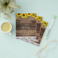 Budget Rustic Farmhouse Sunflower Rustic Wedding Flyer | Zazzle