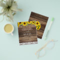 Budget Rustic Farmhouse Sunflower Rustic Wedding Flyer | Zazzle