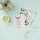 budget Rustic floral stag antlers wedding invite Flyer | Zazzle