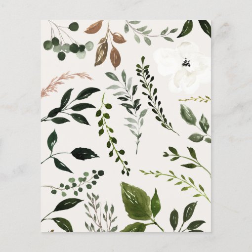 budget Rustic Foliage Farmhouse Wedding invitation | Zazzle