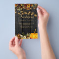 Budget rustic wood Friendsgiving dinner invitation Flyer | Zazzle