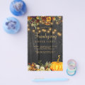 Budget rustic wood Friendsgiving dinner invitation Flyer | Zazzle
