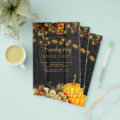 Budget rustic wood Friendsgiving dinner invitation Flyer | Zazzle