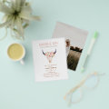 Budget Saddle Up Western Photo Baby Girl Shower Flyer | Zazzle