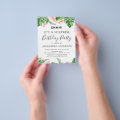 Budget Shhh Surprise Birthday Party Tropical Flyer | Zazzle