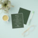 Budget Simple Elegant Evergreen Wedding Menu Flyer | Zazzle