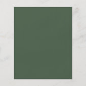 Budget Simple Elegant Evergreen Wedding Menu Flyer | Zazzle
