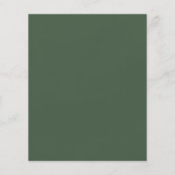 Budget Simple Elegant Evergreen Wedding Menu Flyer | Zazzle