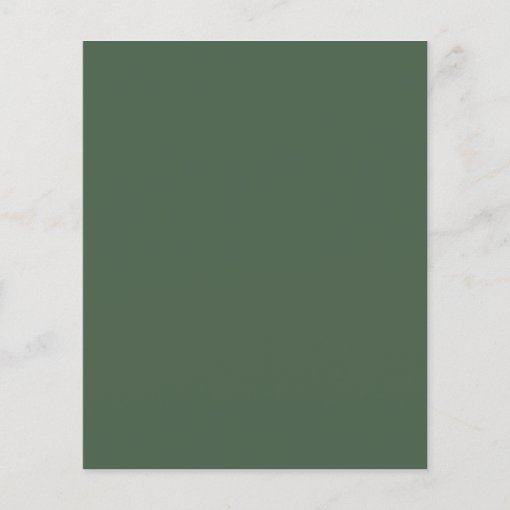 Budget Simple Elegant Evergreen Wedding Menu Flyer | Zazzle