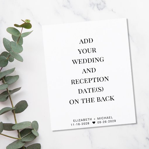 Budget Simple Wedding Reception Invitation | Zazzle