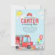 Budget Sound Alarm Fire Truck Firefighter Birthday Note Card | Zazzle