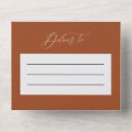 Budget stag terracotta botanical rustic elegant all in one invitation ...