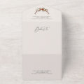 Budget stag terracotta floral rustic elegant all in one invitation | Zazzle
