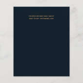 BUDGET Starry Night Navy Gold Wedding Invites Flye Flyer | Zazzle