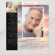 BUDGET Sunset Photo Memorial Service Program | Zazzle