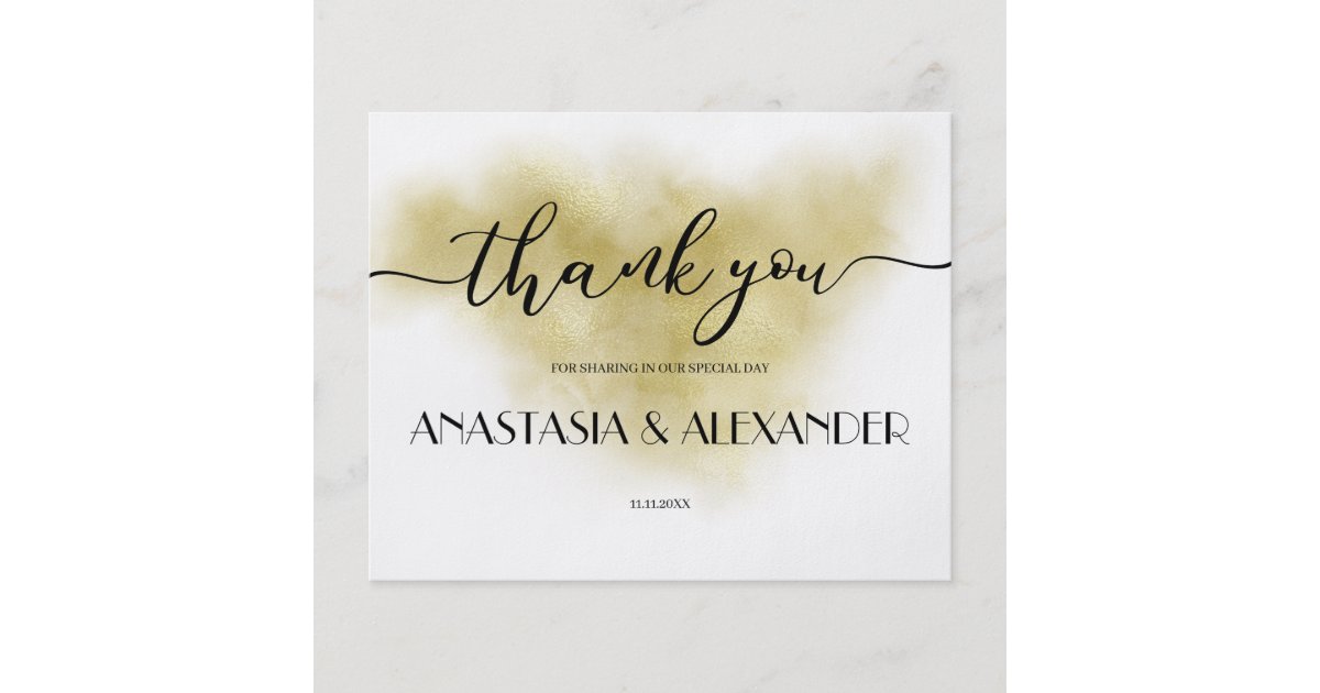 BUDGET/Thank You Card. Flyer | Zazzle