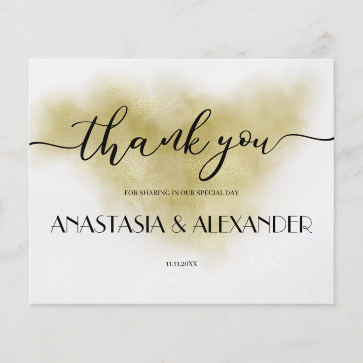 BUDGET/Thank You Card. Flyer | Zazzle